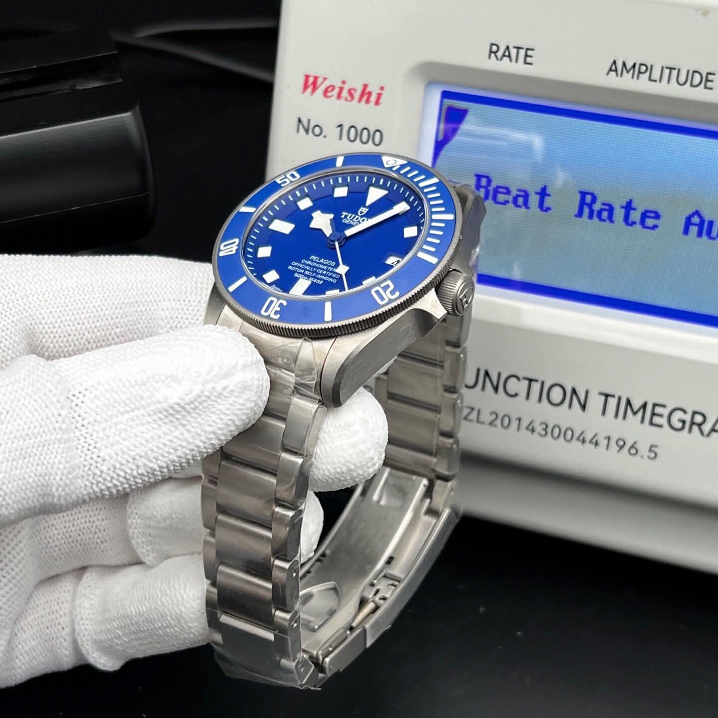 Tudor Pelagos 42mm watch with a blue dial and titanium bracelet swiss ...